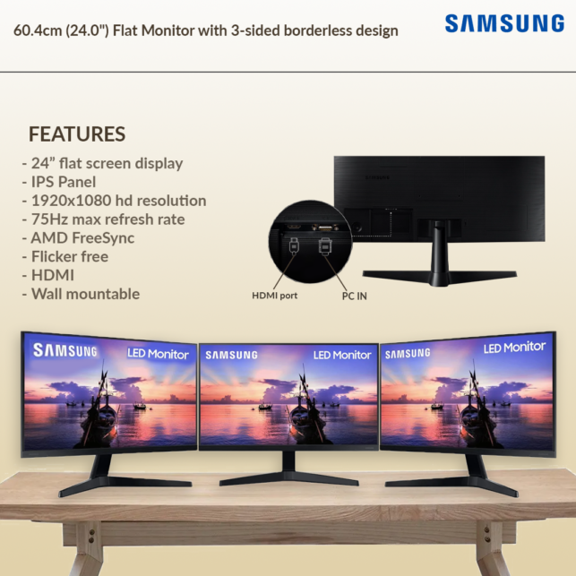 Samsung 55″ diagonal Resolution 3840*2160 (4K UHD) Monitor – REWIZI